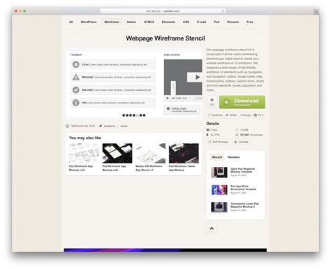 12 Free Web Page Wireframe Kits For Web Designers Developers Colorlib