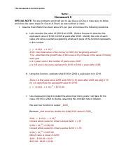 HW5 Example Solutions Pdf This Homework Is Worth 20 Points Name Homework 5 SPECIAL NOTE