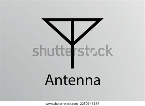 Antenna Engineering Symbol Vector Symbol Design Stock Vector Royalty Free 2250946169