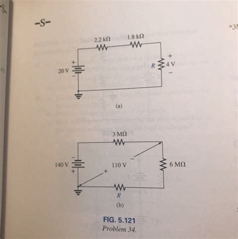 Solved Using The Voltage Divider Rule Find The Unknown Chegg