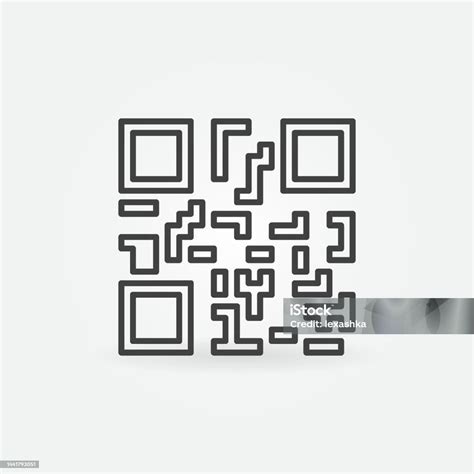 Qr Code Concept Vector Icon Or Symbol Stock Illustration Download Image Now Bar Code Reader