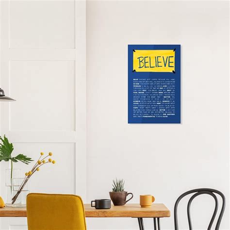 Ted Lasso Believe Sign Poster Ted Lasso Quote Semi Gloss Wall Art Ted Lasso Art Print Etsy