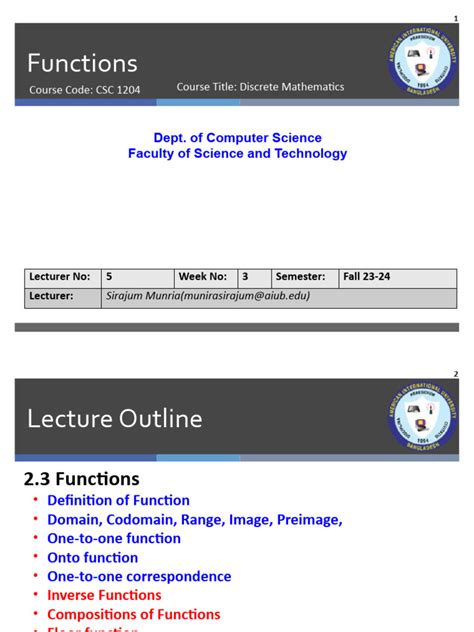 Dm 5 Functions Pdf Function Mathematics Set Mathematics