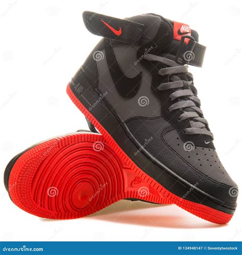 Nike Air Force Negras Y Rojas