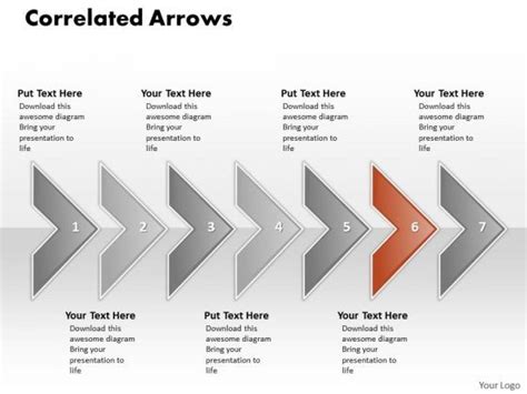 ppt 7 phase diagram correlated arrows in horizontal line powerpoint