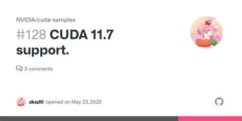 CUDA 11 7 Support Issue 128 NVIDIA Cuda Samples GitHub