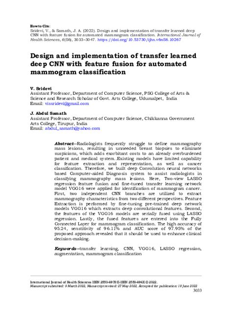 pdf design and implementation of transfer learned deep cnn with
