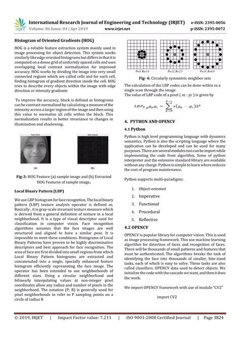 Irjet Class Attendance Using Face Detection And Recognition With Opencv Pdf