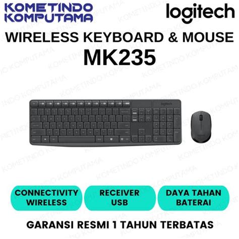Jual Mk235 Keyboard Mouse Logitech Wireless Combo Garansi Resmi Original Kota Makassar