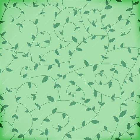 Free Vector Seamless Intertwined Branches And Leaves Pattern