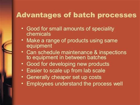 Continuos And Batch Process