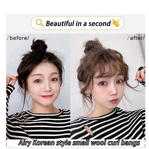 Synthetic Sexy Curly Clip On Hair Bangs Brand BeautyE Hair Lk