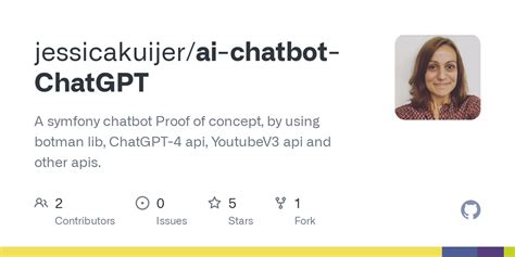 Github Jessicakuijer Ai Chatbot Chatgpt A Symfony Chatbot Proof Of Concept By Using Botman