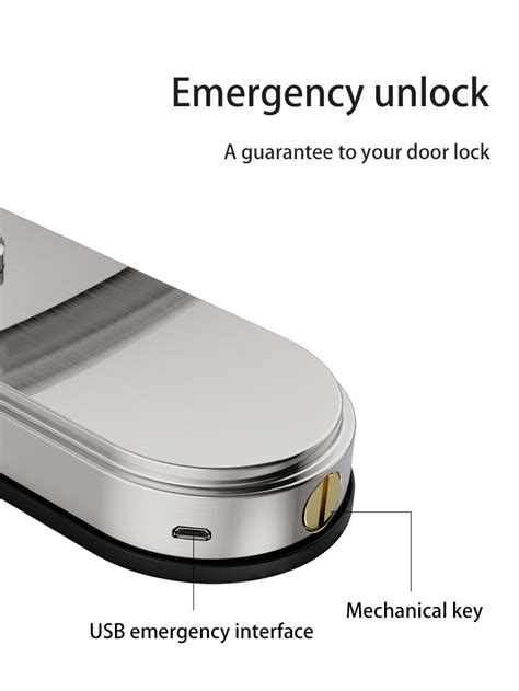Vault Smart Biometric Fingerprint Passcode Door Lock Smart Living