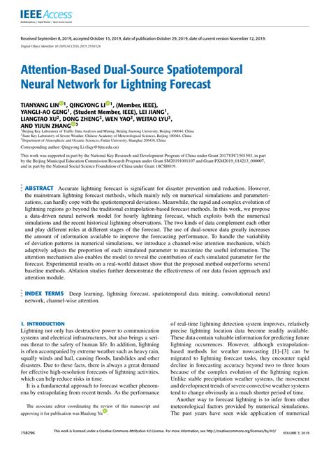 Pdf Attention Based Dual Source Spatiotemporal Neural Network For Lightning Forecast