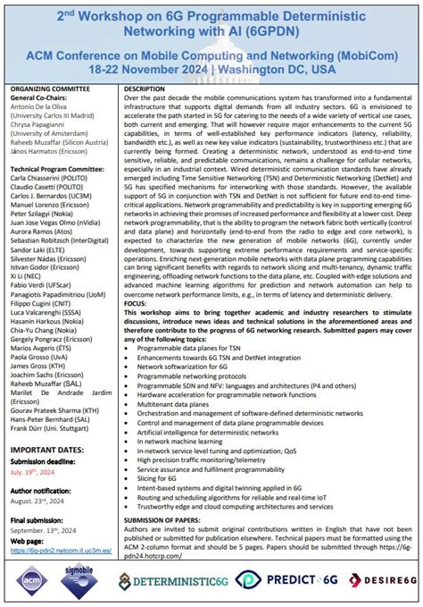 Deterministic6g On Linkedin Sns 6g Deterministic6g Desire6g Predict6g