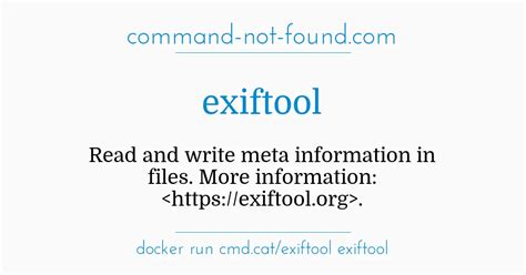 N Exiftool