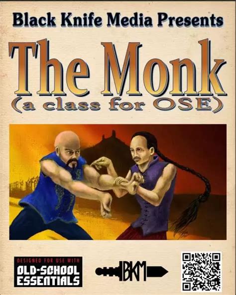 The Monk A Class For Old School Essentials Black Knife Media