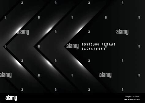 Abstract Vector Tech Of Black Design Decorative Artwork Futuristic With White Glitters Effect