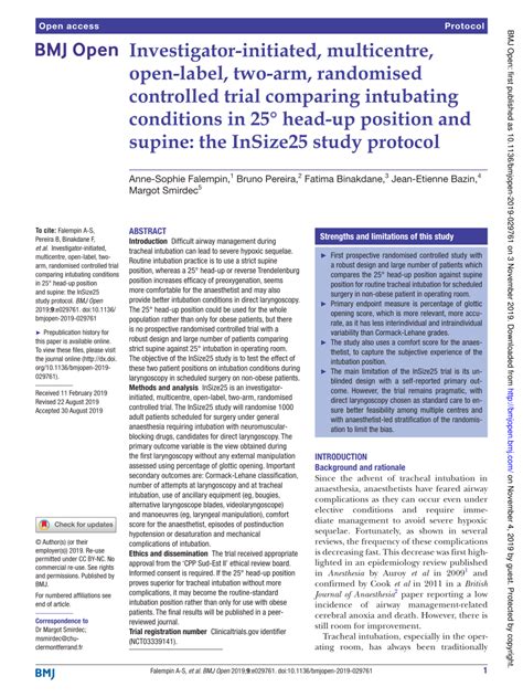 Pdf Investigator Initiated Multicentre Open Label Two Arm Randomised Controlled Trial