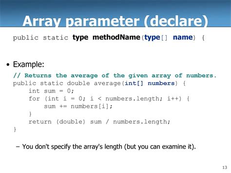 Lecture 13 More Arrays Building Java Programs A Back To Basics