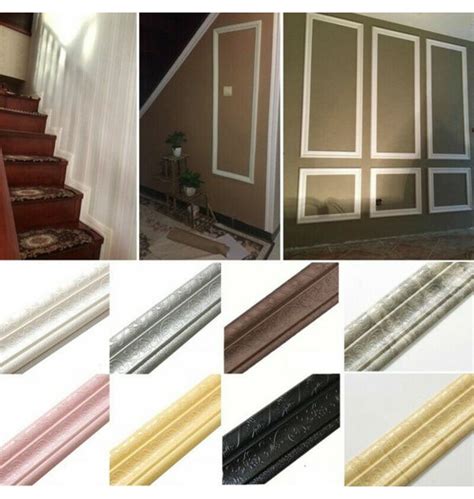 띠몰딩 천정 인테리어 마감재 벽몰딩 3d 폼 벽 가장자리 스트립 스티커 자체 접착 방수 베이스보드 코너 허리 티몬