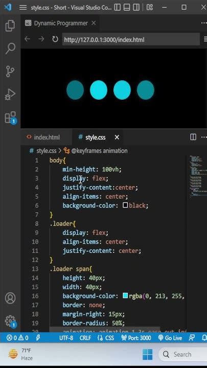 How To Create Loading Bar Using Html And Css Project 2025 Coding Css Html Webdesigns Youtube