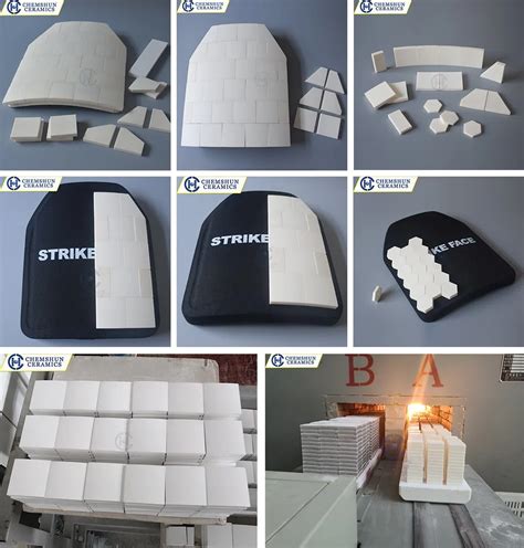 Alumina Ceramic And Silicon Carbide Materials For Ballistic Armor Body Protection Bulletproof