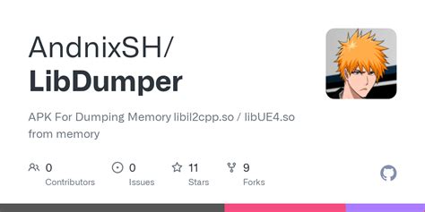 Github Andnixsh Libdumper Apk For Dumping Memory Libil Cpp So Libue So From Memory