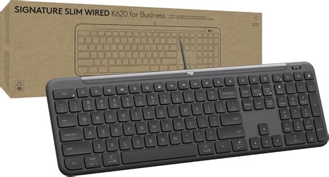 Amazon Com Logitech Signature Slim Wired K620 For Business Full Size Keyboard USB C Plug And
