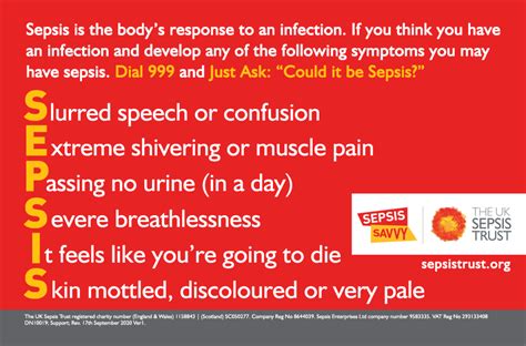 Sepsis What Is It And How Can You Spot It