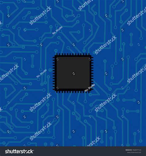 Circuit Board Technology Vector Technological Background Stock Vector