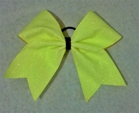 Neon Yellow Bow Neon Yellow Bows Etsy