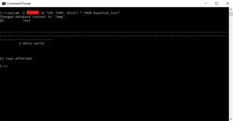 SQLCMD Server command line Run SQL query via cmd Jan Zedníček