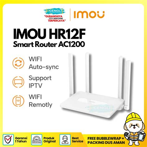 Jual Router Imou Hr12f Smart Wifi Router Ac 1200 Dual Band Wifi Scheduling 1200mbps Wi Fi Auto