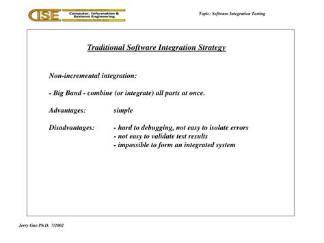 Ppt Software Integration Testing Powerpoint Presentation Free