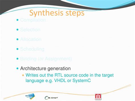 Ppt High Level Synthesis Powerpoint Presentation Free Download Id3368958