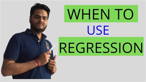 When To Use Regressionlinear Regression Analysismachine Learning Algorithms Youtube