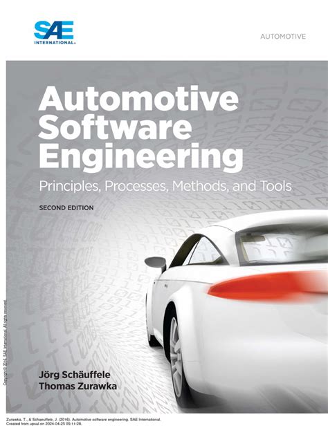 Automotive Software Engineering Intro Pdf Specification Technical Standard Software