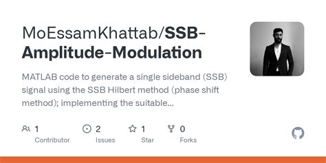 Github Moessamkhattab Ssb Amplitude Modulation Matlab Code To Generate A Single Sideband Ssb
