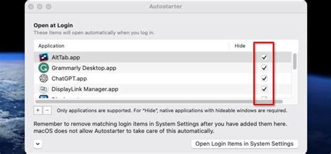 How To Make Login Items And Startup Apps Open Quietly In Macos