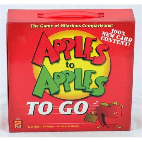 Apples To Apples To Go The Game Of Hilarious Comparisons