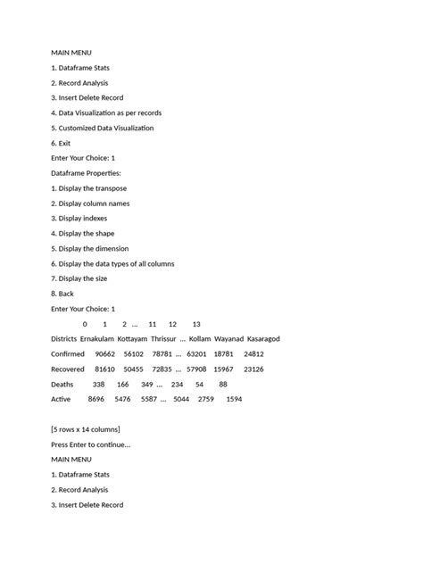 Data Analysis On Csv File Pdf