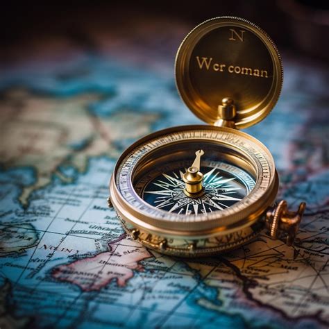 La Ilustración De Una Brújula Simboliza La Importancia De La Dirección