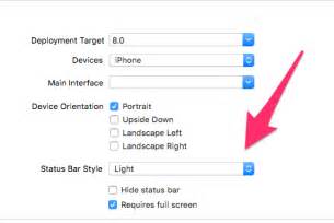 Objective C IOS Status Bar LigthContent Stack Overflow