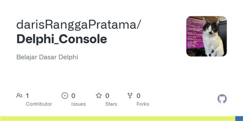 Github Darisranggapratamadelphiconsole Belajar Dasar Delphi