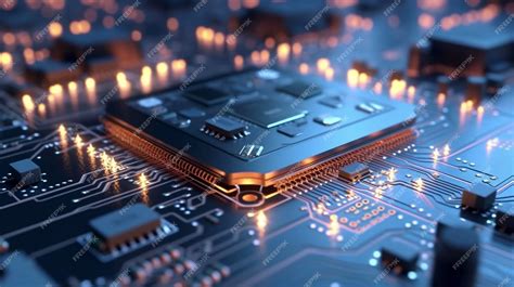 Premium Ai Image Realistic Microchip Processor Background Generative Ai