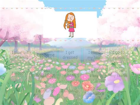 Daily Routine Action Find The Match