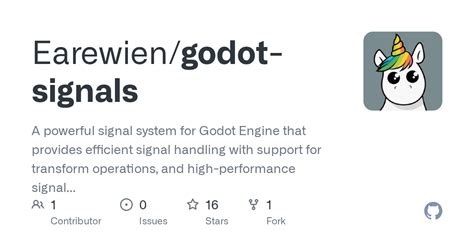 Github Earewiengodot Signals A Powerful Signal System For Godot Engine That Provides