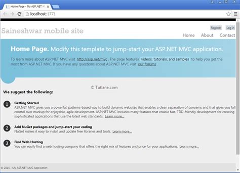 Use Jquery Mobile Mvc To Build Mobile Based Application In Asp Net Mvc Tutlane